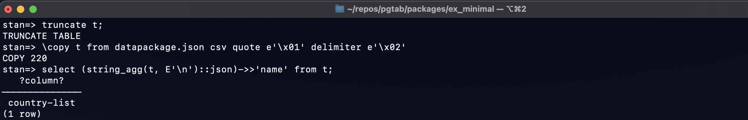 Importing Multiline Json Objects Into Postgresql Cli Notes